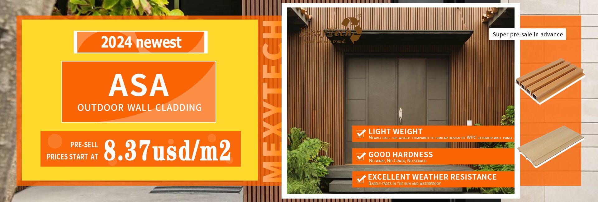 WPC Decking, Fence, Gate, Cladding Manufacturer丨Mexytech